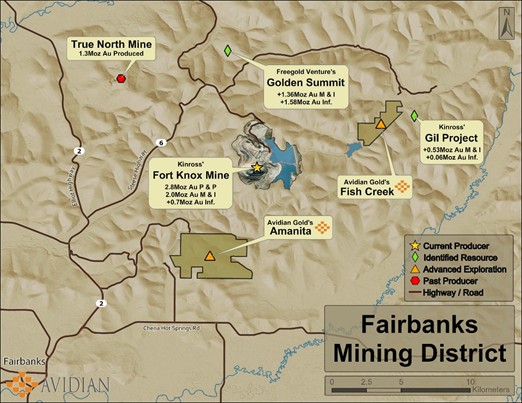 Avidian Gold to Acquire 100% of the Fish Creek Gold Property Located ... Avidian Gold to Acquire 100% of the Fish Creek Gold Property Located ...