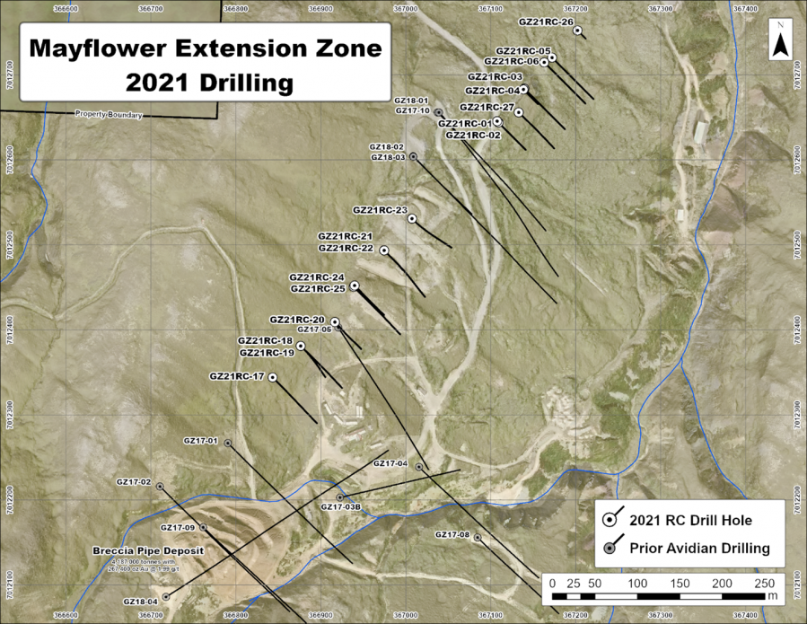 Avidian Gold Extends Strike Length of Mayflower Extension Zone by 200 ... Avidian Gold Extends Strike Length of Mayflower Extension Zone by 200 ...
